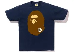 A BATHING APE Ape Head Tee Shirt - Navy Blue