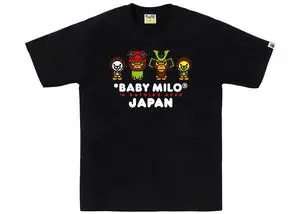 A BATHING APE Baby Milo Japan Tee Shirt - Black