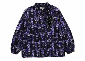 A BATHING APE Ape Head Graffiti Coach Jacket