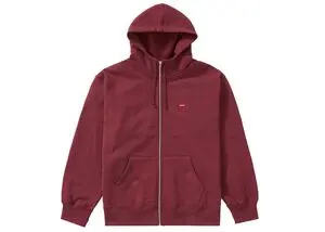 Supreme Small Box Facemask Zip Up Hooded Sweatshirt - Plum