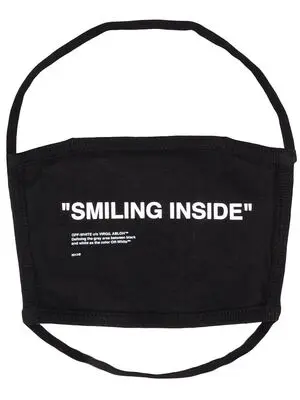 Off-White Off Off Smiling Inside Face Maskin - Black/white