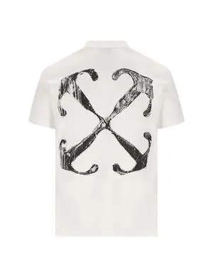 Off-White Off Scratch Arrow Slim Fit T-shirt - White