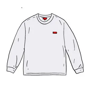 Supreme Small Box Long Sleeve Tee Shirt - White