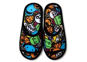A BATHING APE Baby Milo Slipper - Black