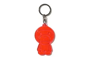 A BATHING APE Baby Milo Reflective Keychain - Orange