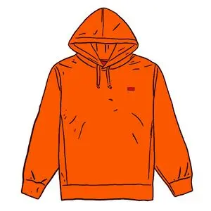 Supreme Small Box Hooded Sweatshirt - Orange