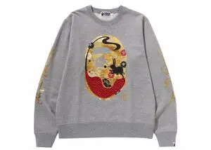 A BATHING APE Ape Head Crewneck Sweatshirt