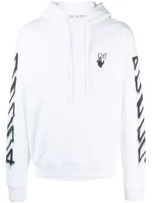 Off-White Spray Marker Hoodie White/black