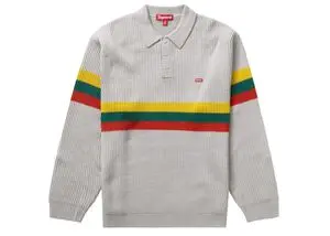 Supreme Small Box Polo Shirt Sweater - Grey