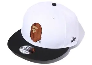 A BATHING APE Ape Head World Gone Mad 9fifty New Era Cap - White