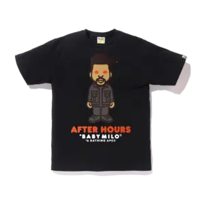 A BATHING APE Baby Milo After Hours Tee Shirt - Black