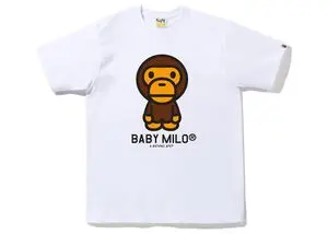 A BATHING APE Baby Milo Tee Shirt - White