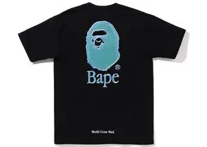 A BATHING APE Aqua Ape Head Tee Shirt - Black
