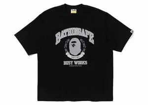A BATHING APE Relaxed Fit Tee Shirt - Black