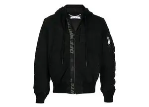 Off-White Vintage Cotton Bomber Jacket