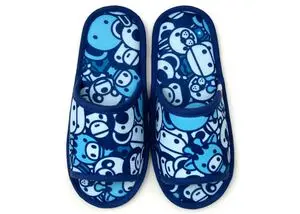 A BATHING APE Baby Milo Slippers - Blue Camo