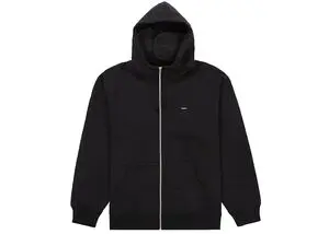 Supreme Small Box Facemask Zip Up Hooded Sweatshirt - Black
