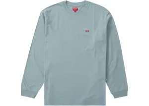 Supreme Small Box Long Sleeve Tee Shirt - Light Slate