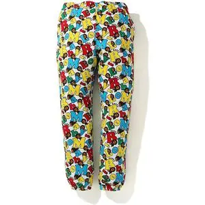 A BATHING APE Baby Milo Alphabet Slim Sweatpants