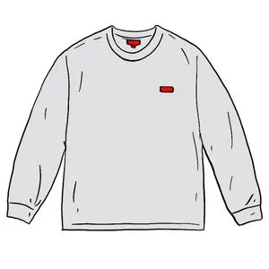 Supreme Small Box Long Sleeve Tee Shirt (ss21) Ash Grey