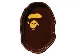 A BATHING APE Ape Head Tray - Brown
