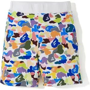 A BATHING APE Camo Sweat Shorts - White