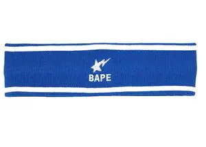 A BATHING APE Bapesta Headband - Navy Blue