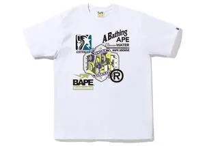 A BATHING APE Archive Graphic #10 Tee Shirt - White