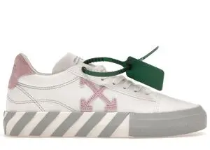 Off-White Off Vulc Low Canvas Sneakers - White/light Pink/grey
