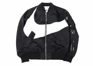 Nike Thermafit Synthetic Phil Reversible Bomber Jacket - Black