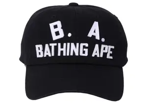 A BATHING APE B. A. Washed Twill Cap - Black