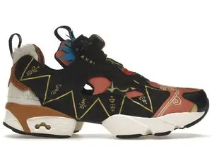 REEBOK Instapump Fury 94 Power Rangers Rita Repulsa Sneakers - Black/rustic Clay/gold Metallic