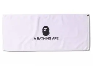 A BATHING APE Beach Japan 2022 Exclusive Pack Towel - White