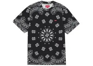 Supreme Small Box Tee Shirt - Black Bandana