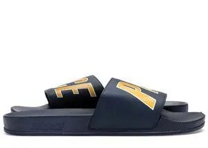 PALACE Sliderin Slides - Navy Blue/gold