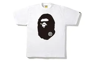 BAPE Bicolor Big Ape Head Tee Shirt White/black