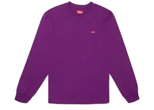 Supreme Small Box Long Sleeve Tee Shirt - Purple