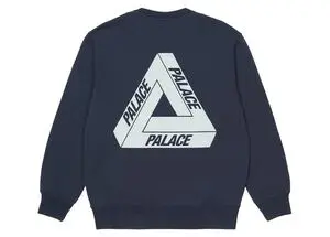 PALACE Slub Crew - Navy Blue