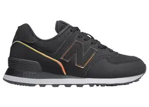 NEW BALANCE 574 Iridescent Athletic Sneakers - Black/white