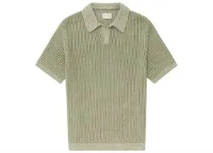 Aimé Leon Dore Mesh Knit Polo Shirt - Green | Editorialist