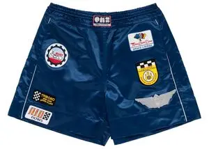 Aimé Leon Dore Satin Pit Crew Short - Navy Blue