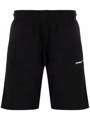 Off-White Caravaggio Diag Sweatshorts - Black/white