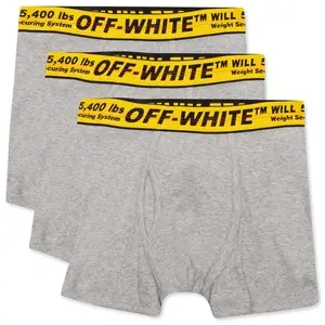 Off-White Classic Industrial Tripack Boxers - Melange Grey