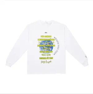 ADVISORY BOARD CRYSTALS X J Balvin Feeding America World Long Sleeve T-shirt - White