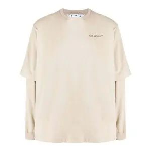 Off-White Caravag Arrow Logo Double Sleeve Longsleeve