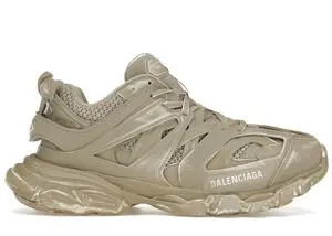 Balenciaga Track Fadedin Sneakers - Beige/white
