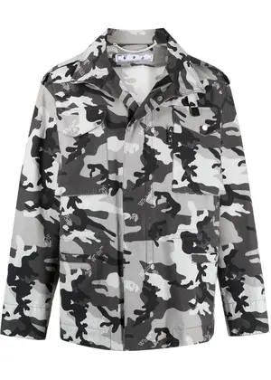 Off-white Logo Jackets For Men