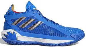 Adidas Dame 6 Sonic The Hedgehog Sneakers - Collegiate Royal/gold Metallic/scarelet Red