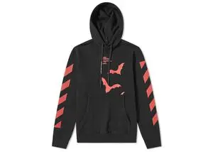 Off-White Diagonal Sleeve Bats Slim Fit Hoodie