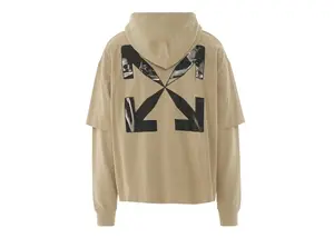 Off-White Caravaggio Arrow Double Layered Hooded T-shirt